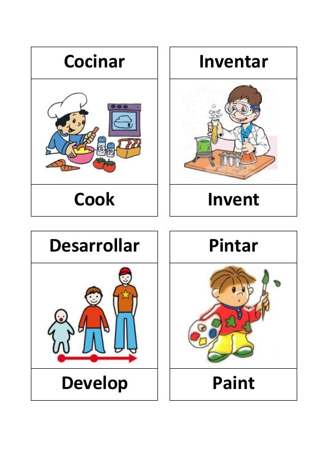 Verbos En Ingles Con Dibujos Verbos Ingles Verbos En Espanol Verbos Images