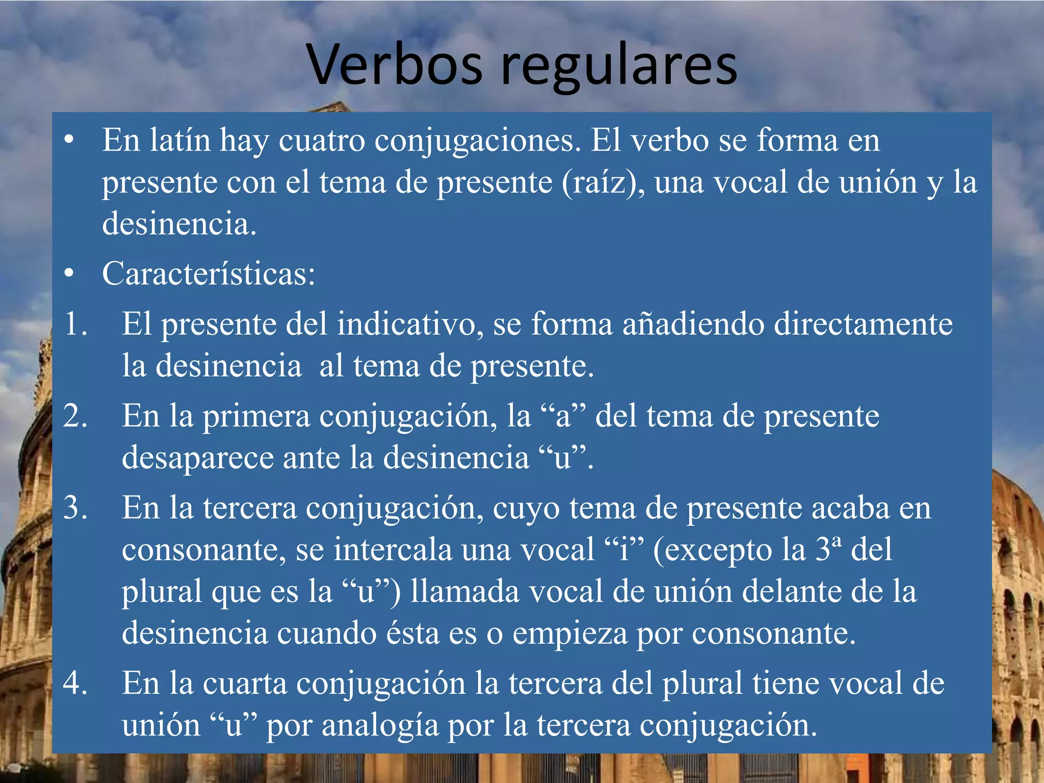 Verbos en latín | PPT