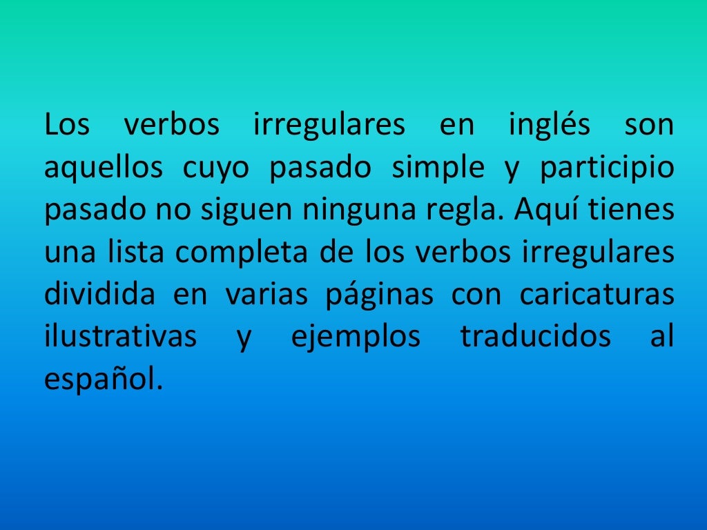 Verbos Irregulares verbos-irregulares