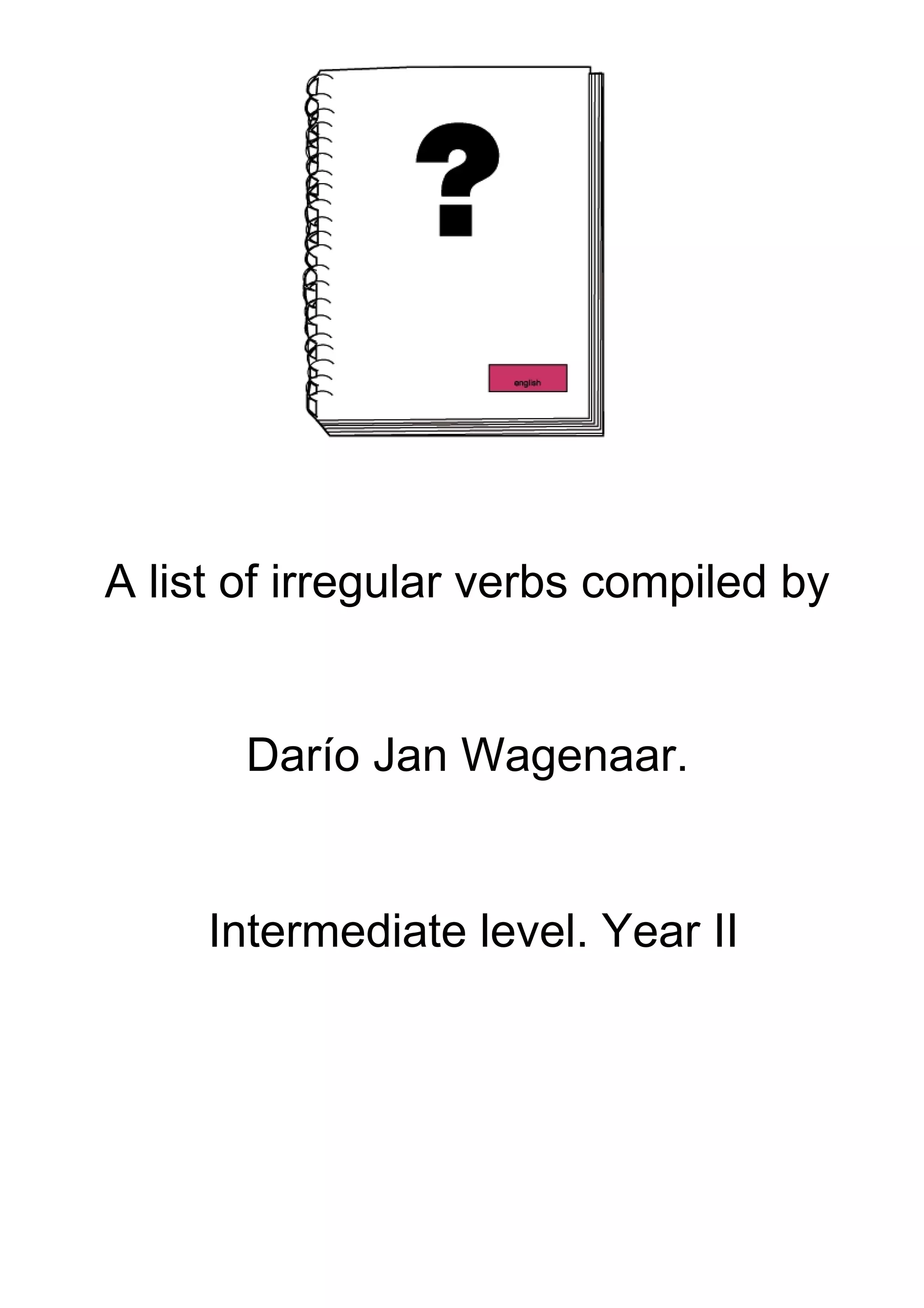 Verbosirregularestablaingles | PDF