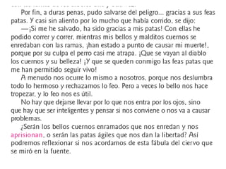 Verbos lectura cuarto | PPTX