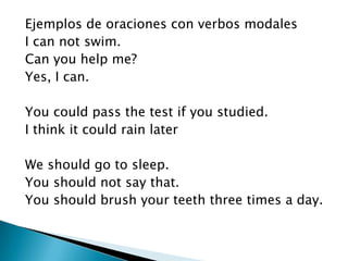 Verbos modales | PPT