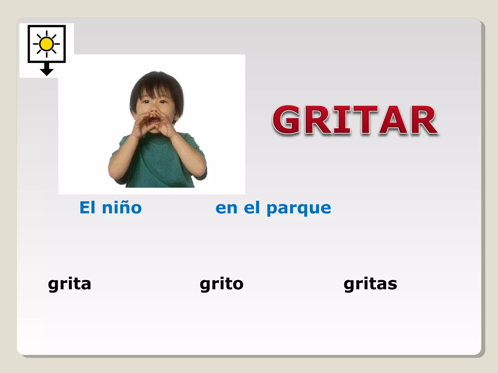 Verbos presente juego | PPT