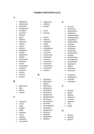 Verbos pronominales | PDF