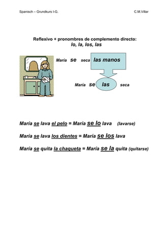 Verbos reflexivos | PDF
