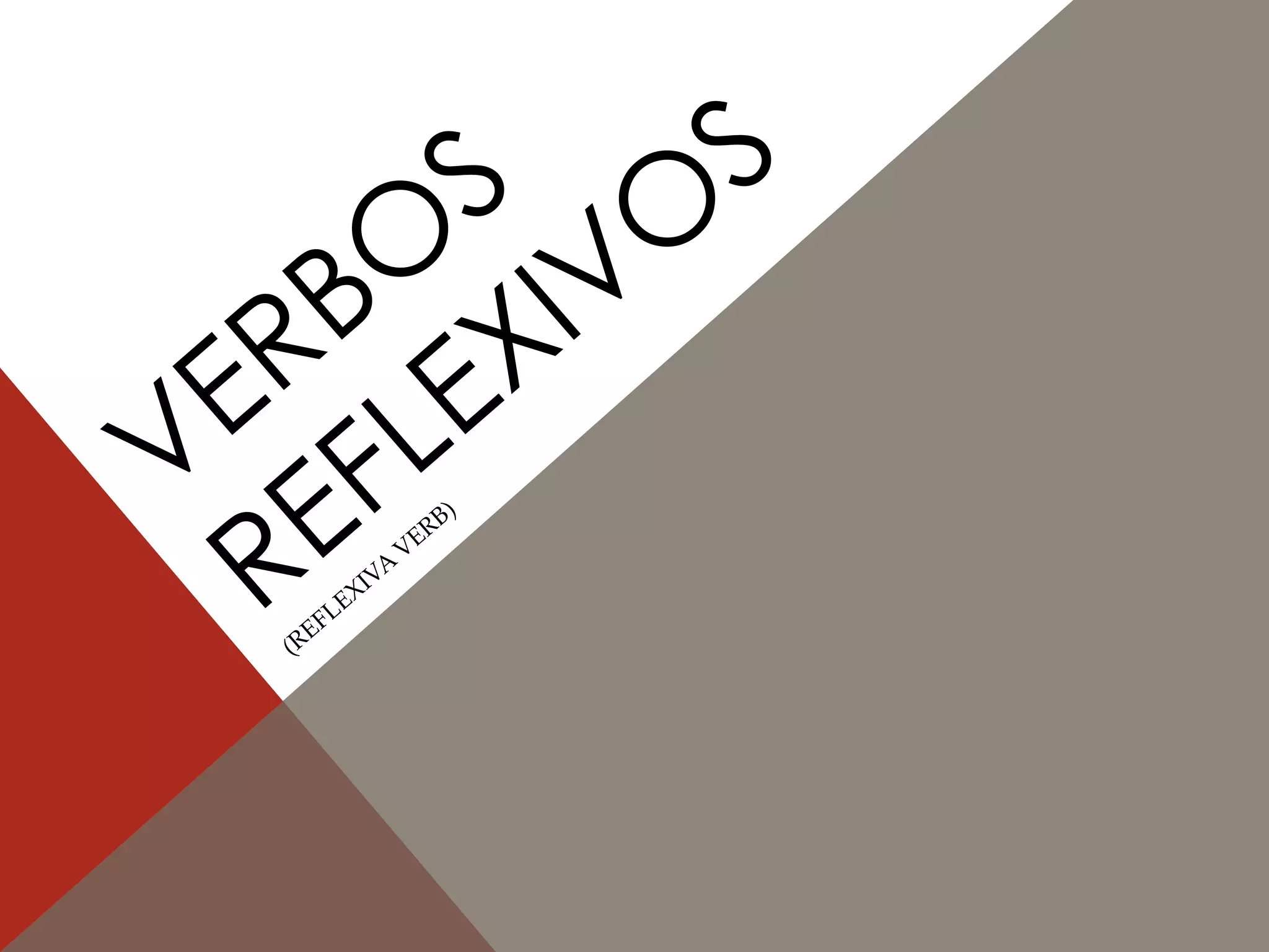Verbos reflexivos | PPT