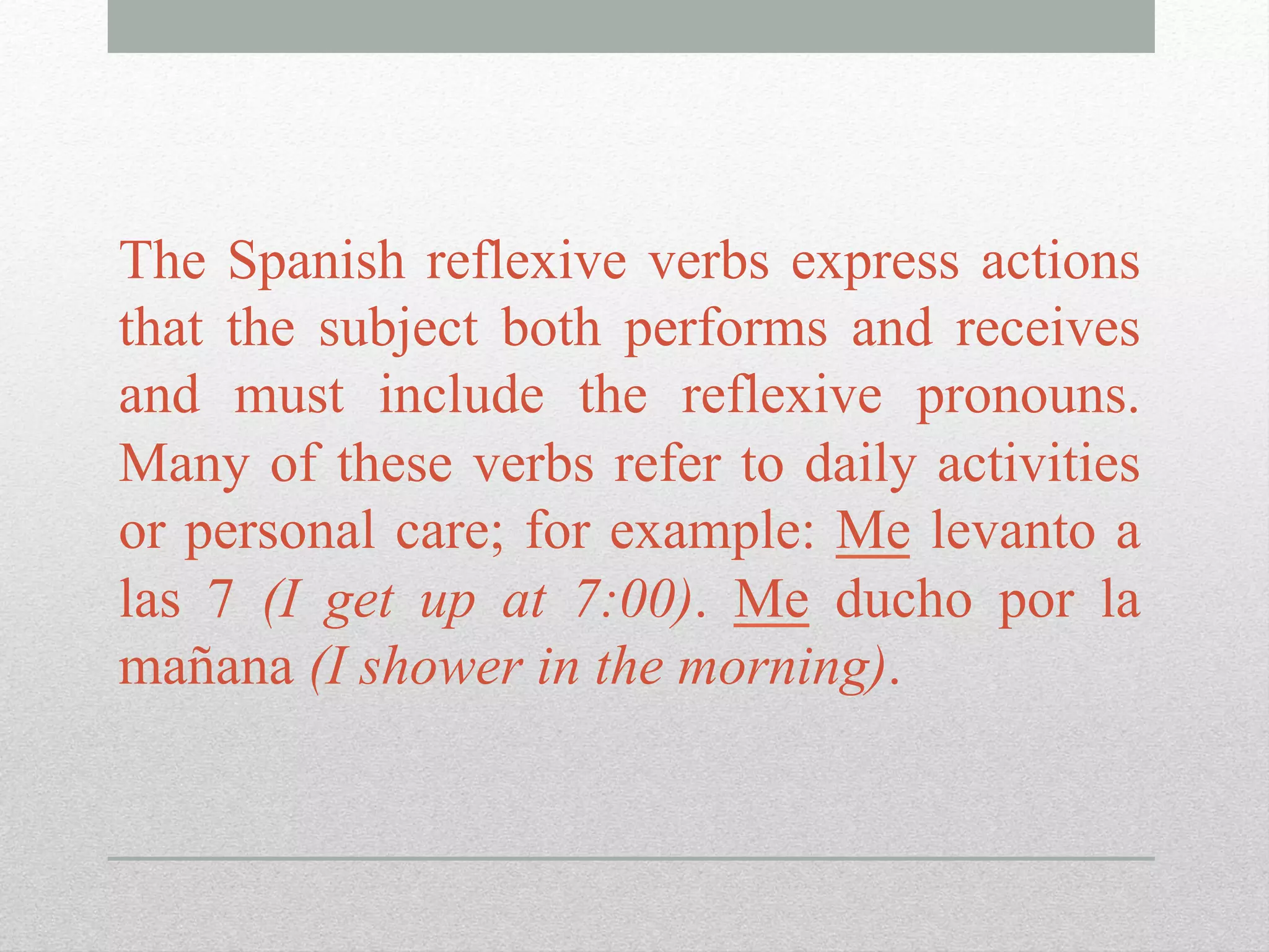 Verbos reflexivos | PDF