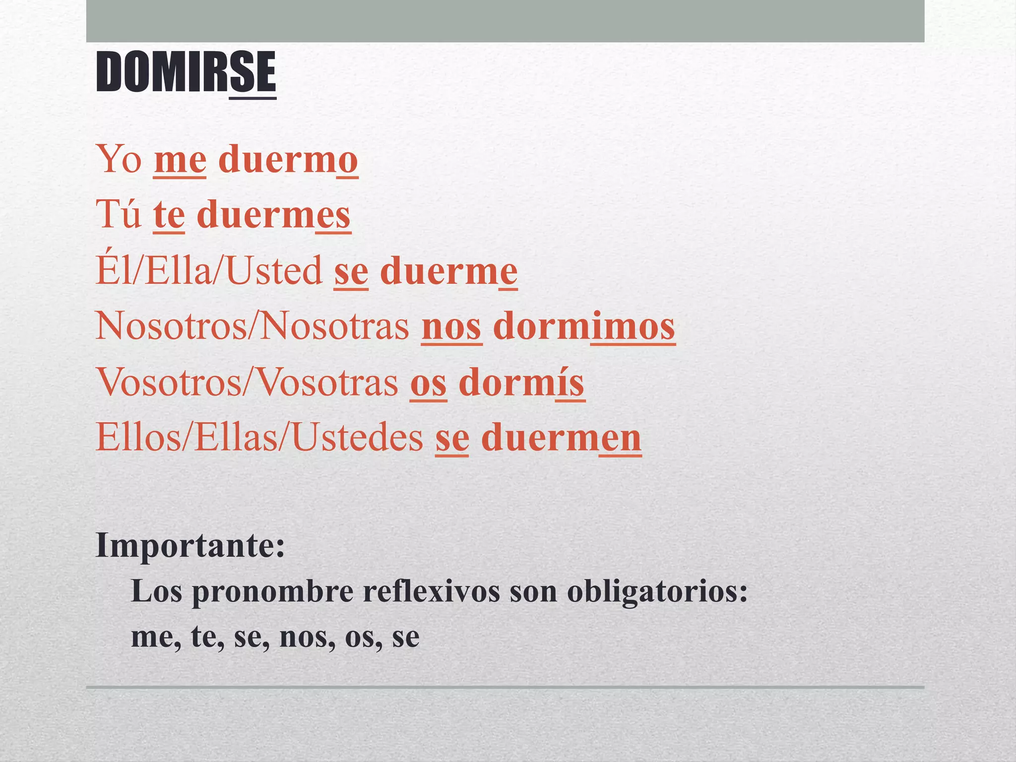 Verbos reflexivos | PDF