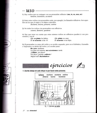 Verbos reflexivos debutantes | PDF