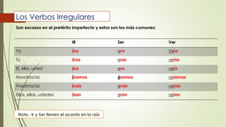 Verbos regulares e irregulares | PPTX