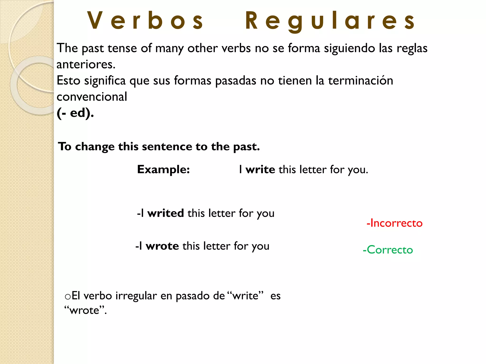 Verbos Regulares e Irregulares Ingles | PPTX | Educational Assessment ...