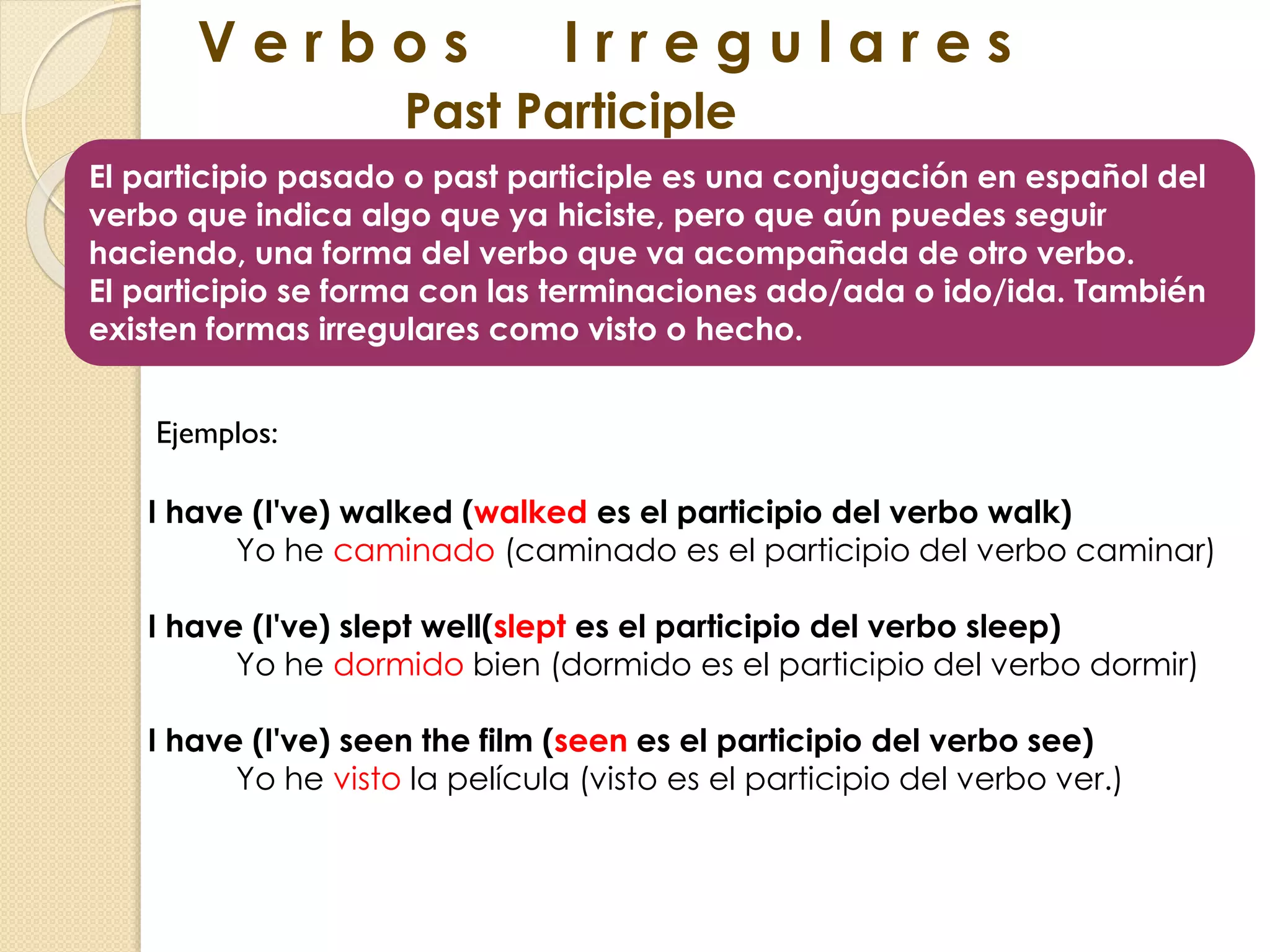 Verbos Regulares e Irregulares Ingles | PPTX | Educational Assessment ...