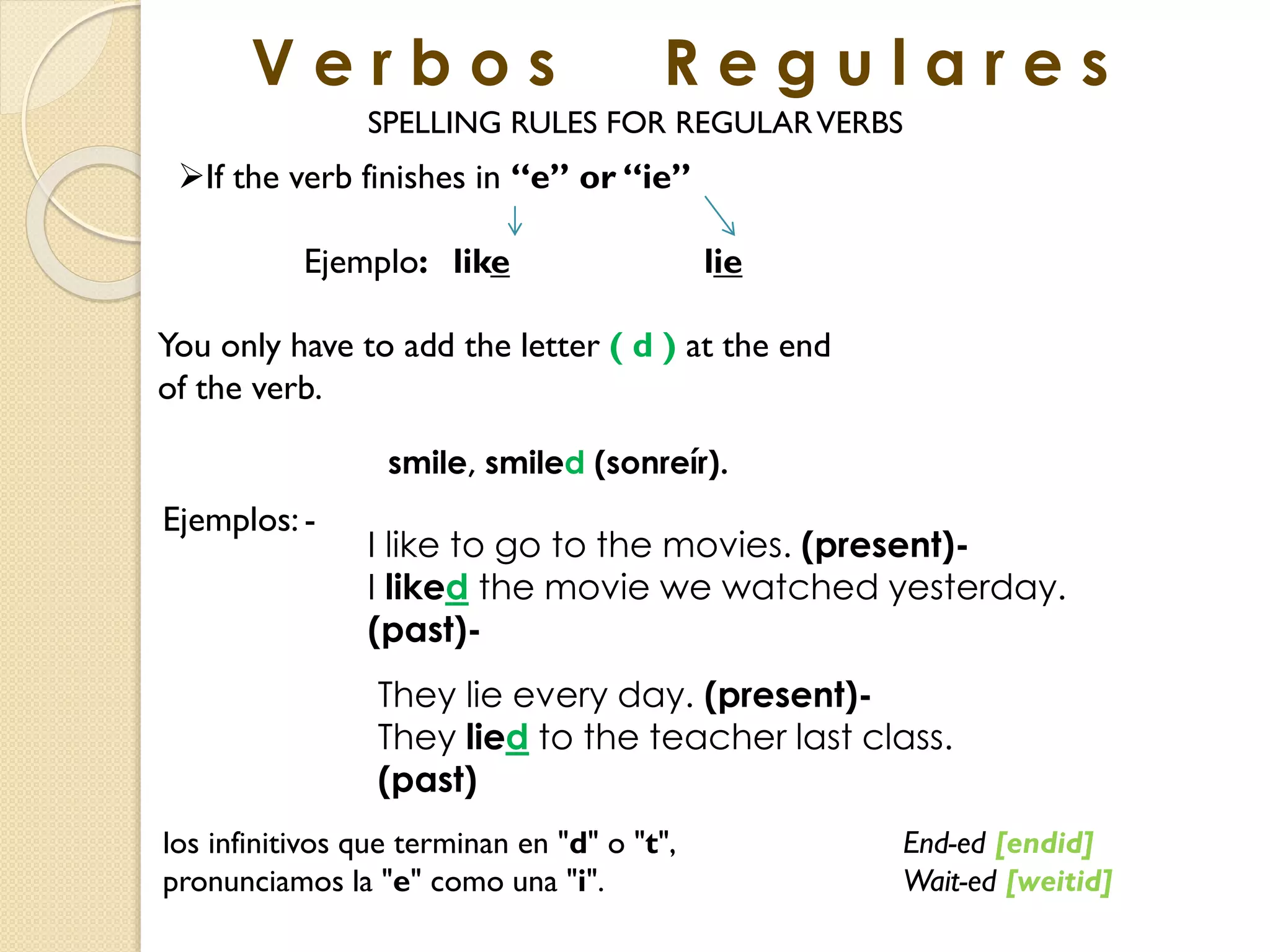 Verbos Regulares e Irregulares Ingles | PPTX | Educational Assessment ...