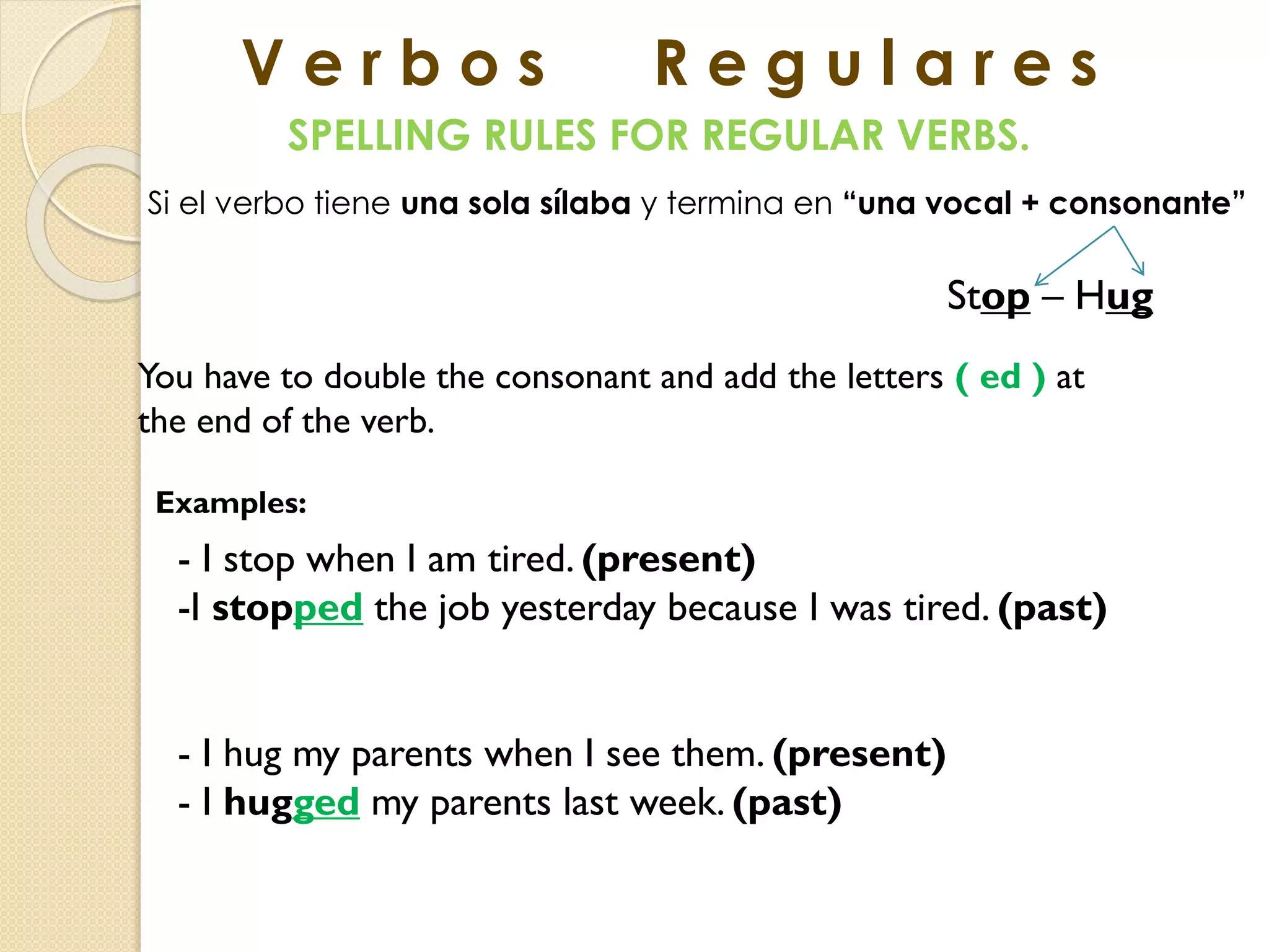 Verbos Regulares e Irregulares Ingles | PPTX | Educational Assessment ...