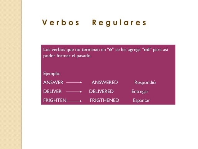 Verbos Regulares e Irregulares Ingles | PPTX | Educational Assessment ...