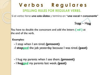 Verbos Regulares e Irregulares Ingles | PPTX