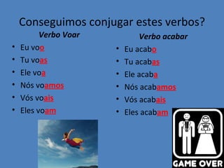 Verbos regulares síntese | PPT