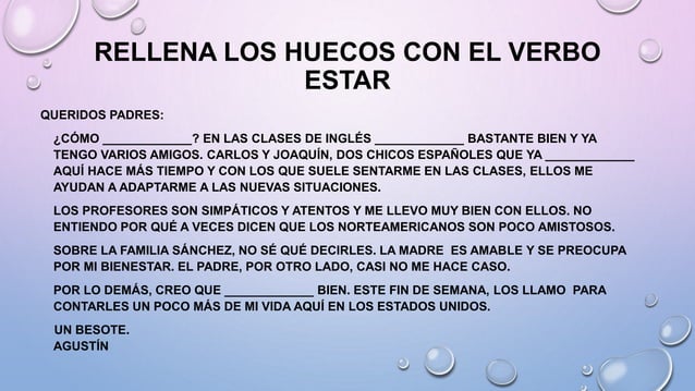 Verbos ser, estar, tener y llamarse | PPTX