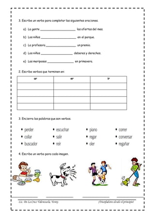 Verbos tarea 2 | PDF