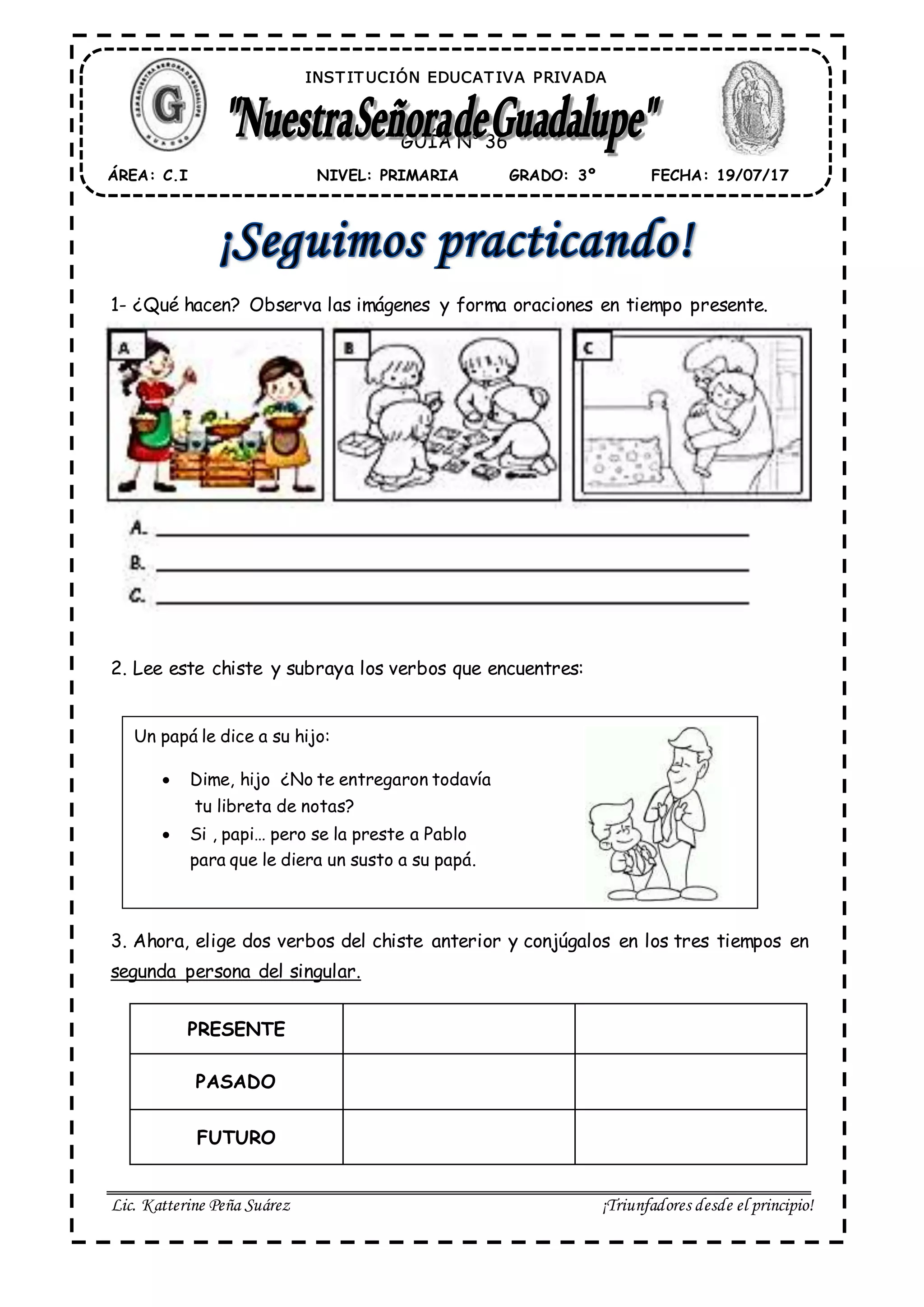 Verbos tiempos 4 | PDF
