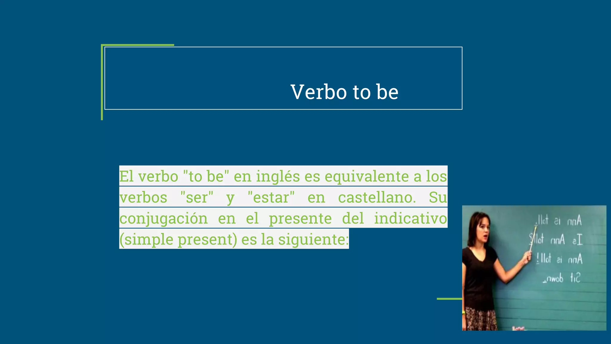 Verbo to be | PDF