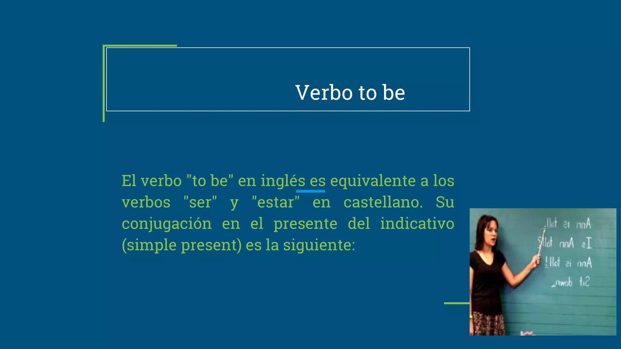 Verbo to be | PPTX