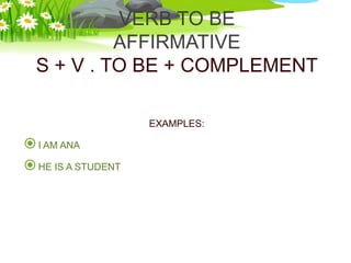 verbo to be.ppt