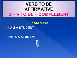 Verbo to be 2 | PPT