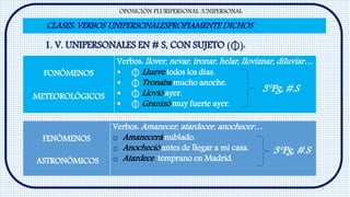 Verbo unipersonal | PPTX