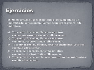 Verbo V Presente Del Indicativo Y Subjuntivo | PPT