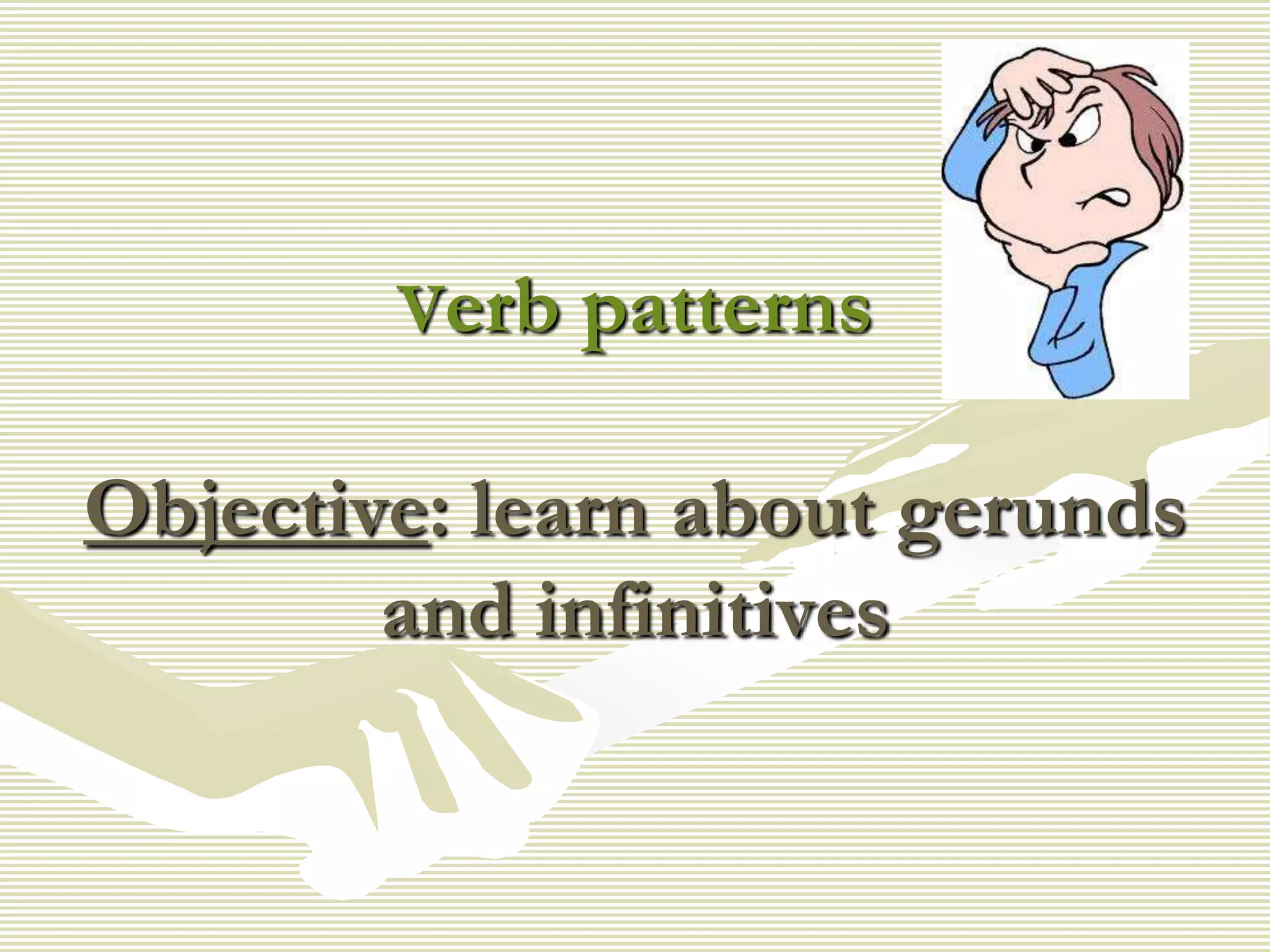 Verb patterns | PPT