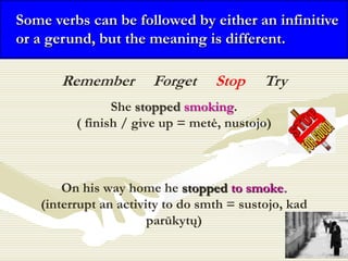 Verb patterns | PPT | Road Trips | Travel Type