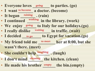 Verb patterns | PPT