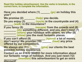 Verb patterns | PPT
