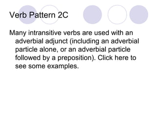 Verb patterns | PPT
