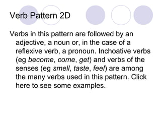 Verb patterns | PPT