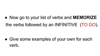 VERB PATTERNS.englishasasecondlanguagepptx | PPTX