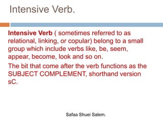 Verb phrase by safaa salem | PPTX