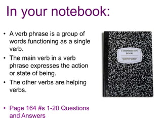 Verb Phrases- Unit 3 | PPT