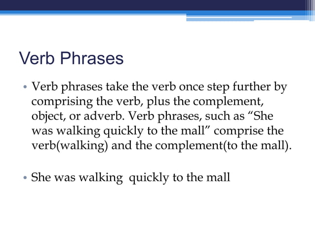 Verb phrases | PPT