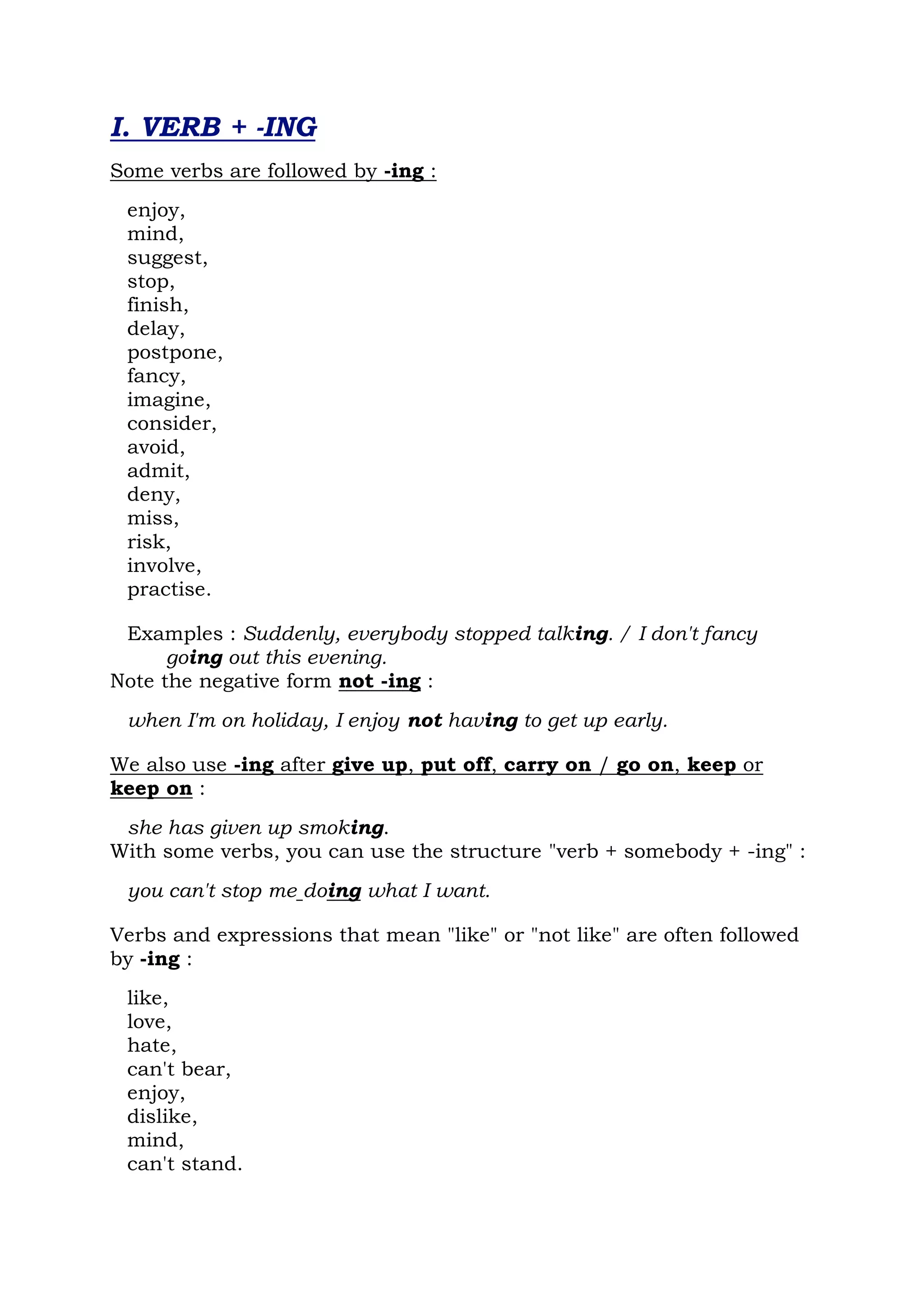 Verb + prep verb+ing | DOCX