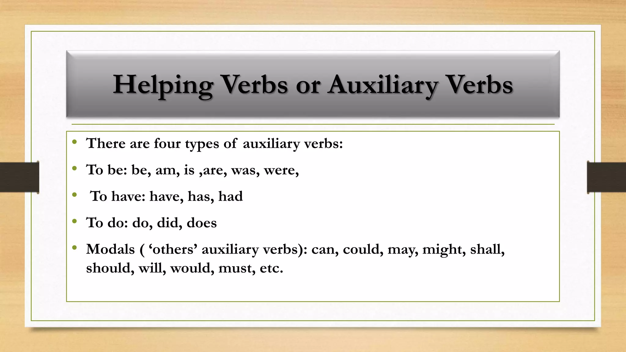 Basic English Grammar (Verb). | PPTX