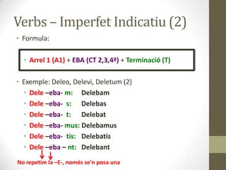 Verbs : Present i imperfet d'indicatiu | PPT