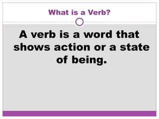 Verbs | PPT
