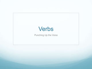 Verbs | PPTX