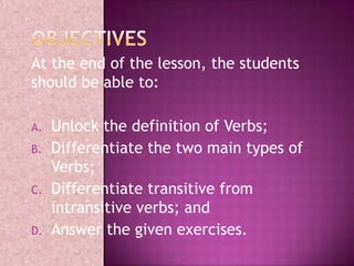 Verbs | PPTX
