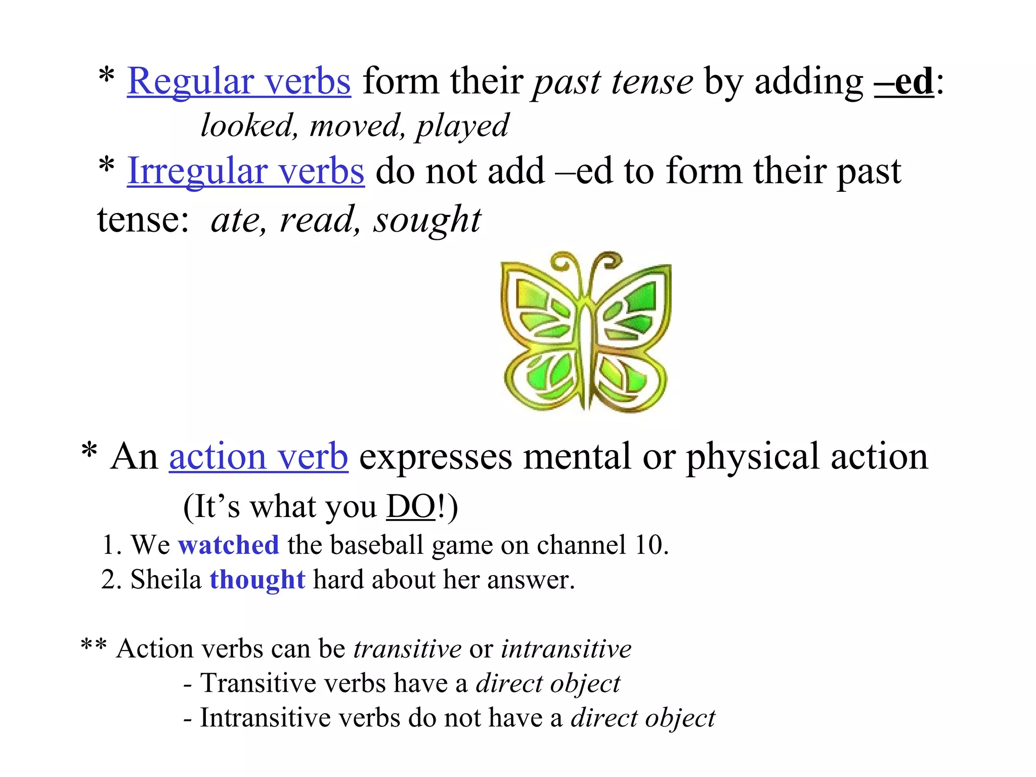 Verbs | PPT