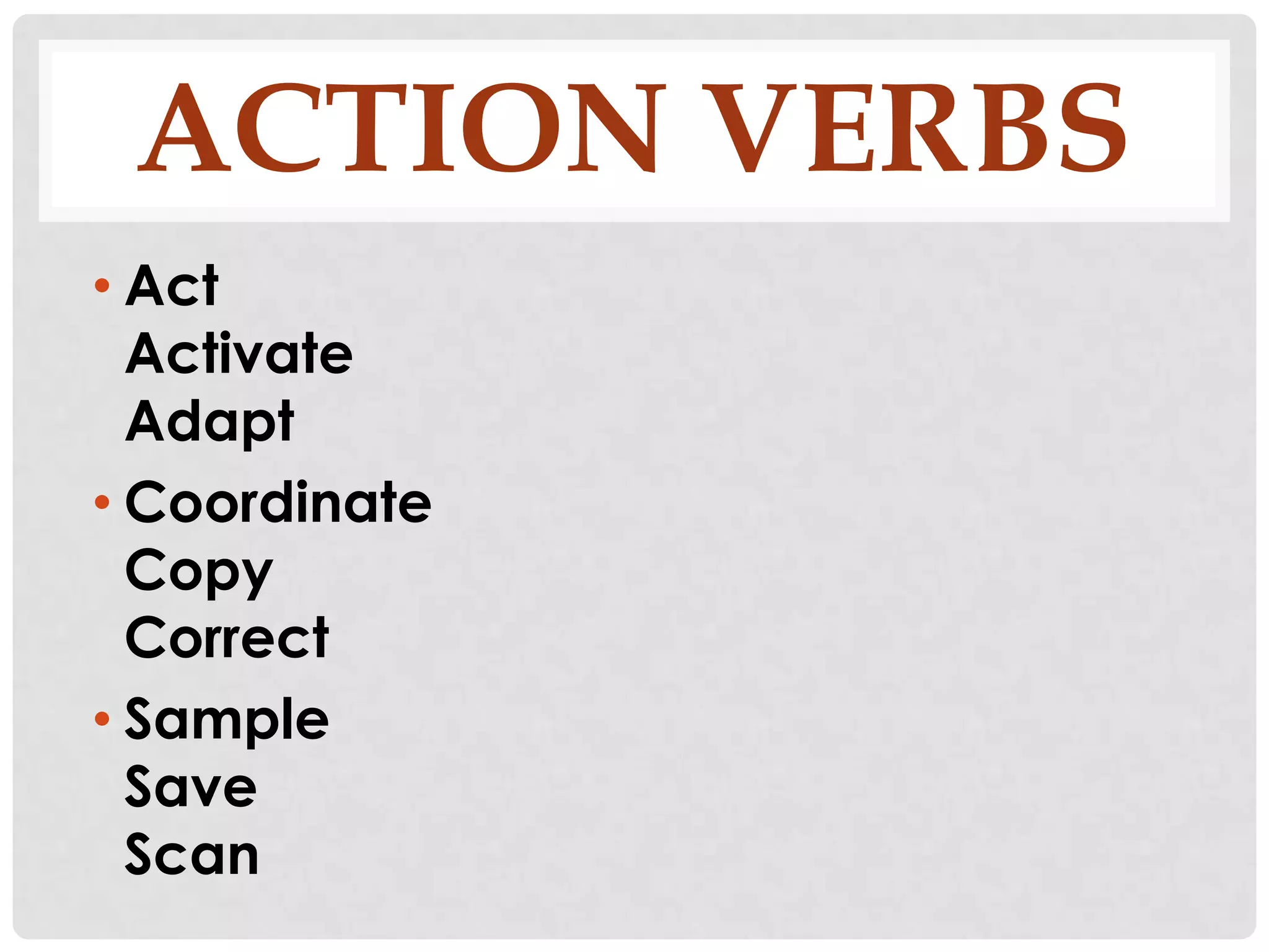 Verbs | PPT
