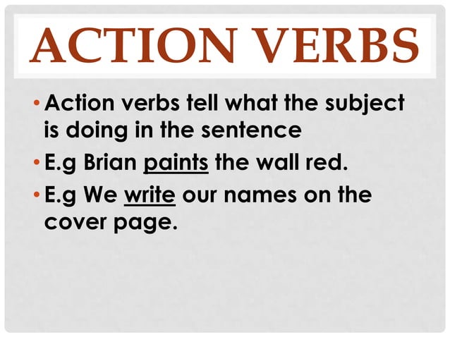 Verbs | PPTX
