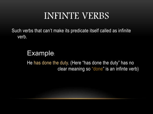 Presentation On Verbs | PPTX